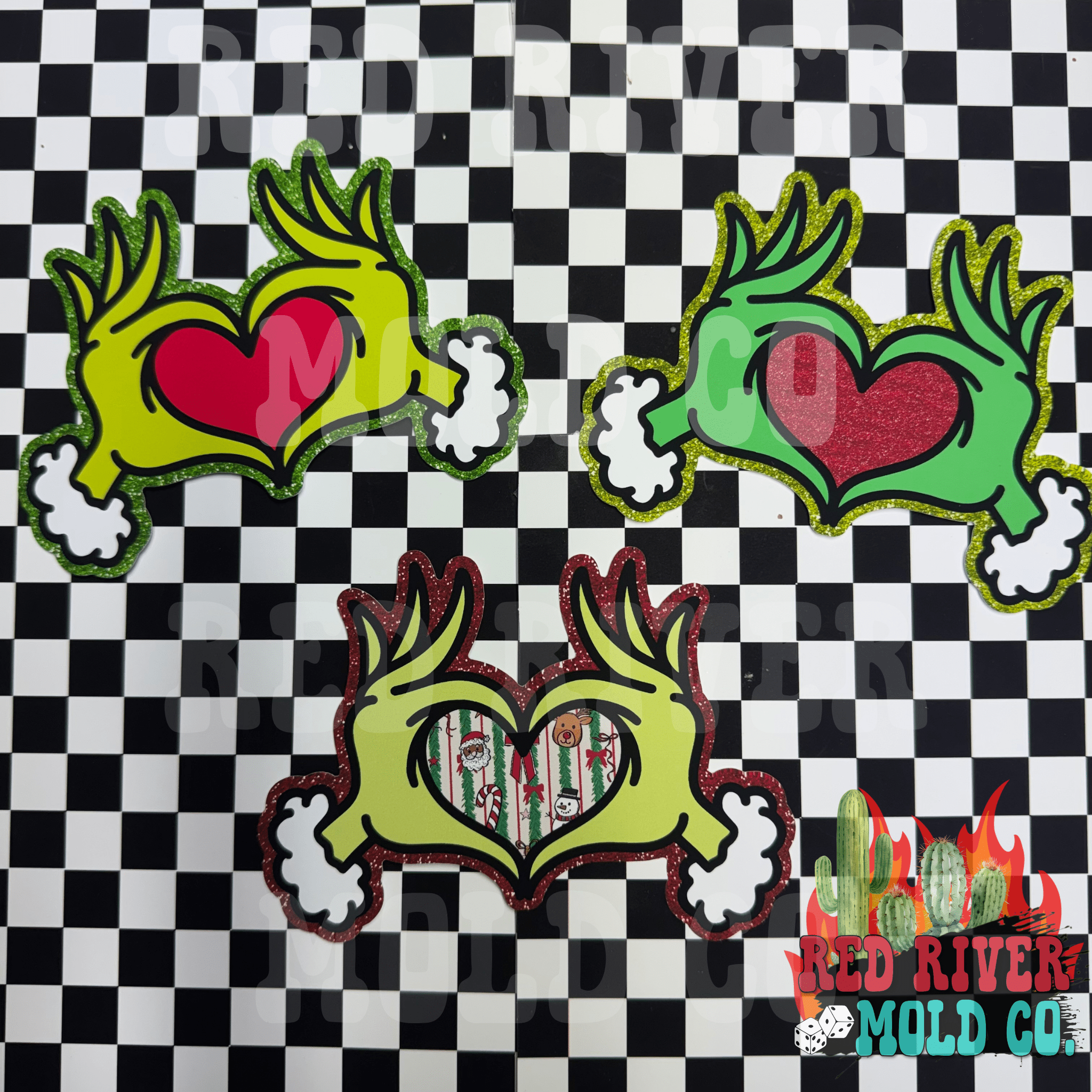 Mean One Heart Hands Mold & Cardstock Bundle – Red River Mold Co