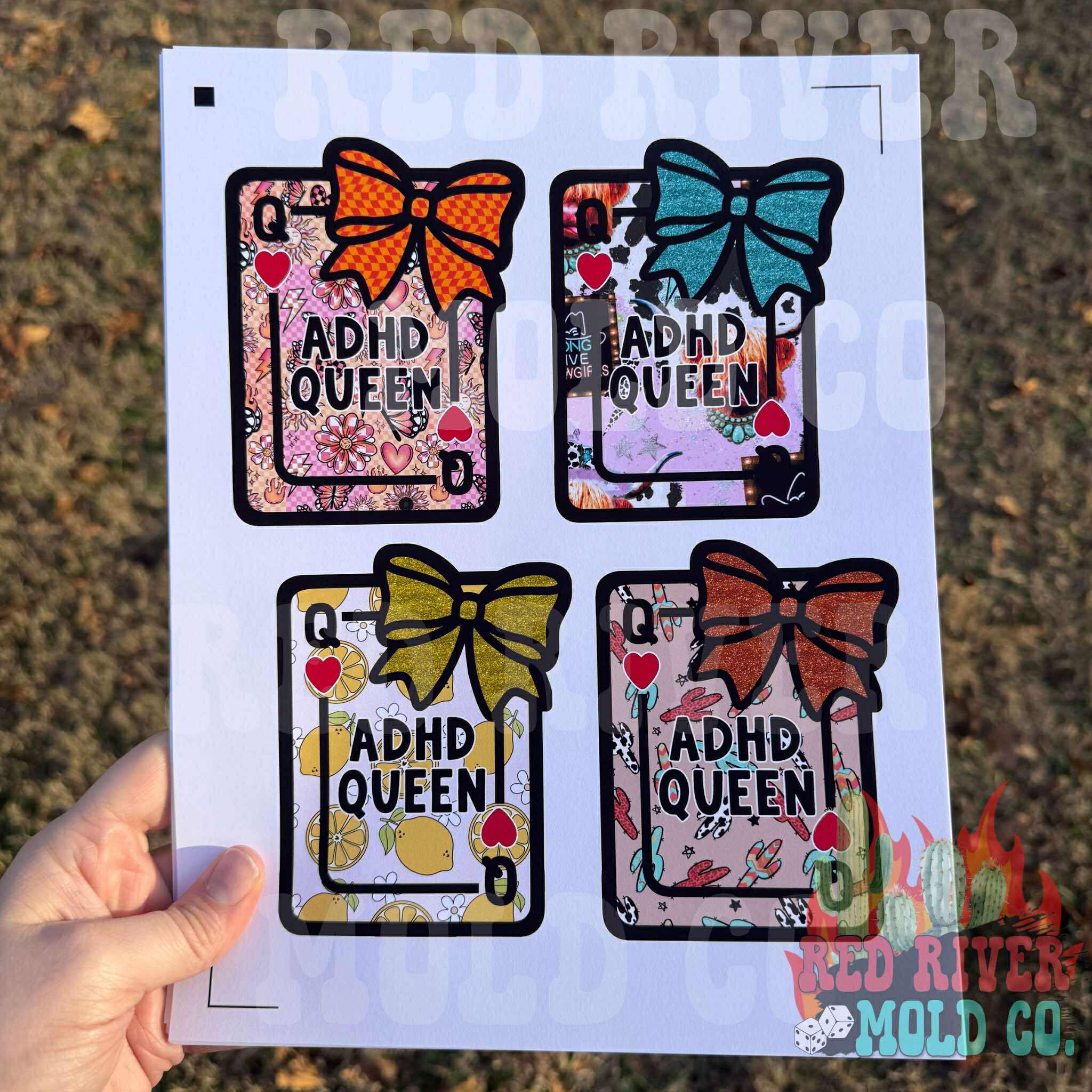 The Freshie Junkie ADHD Queen cardstock grab bag – Red River Mold Co