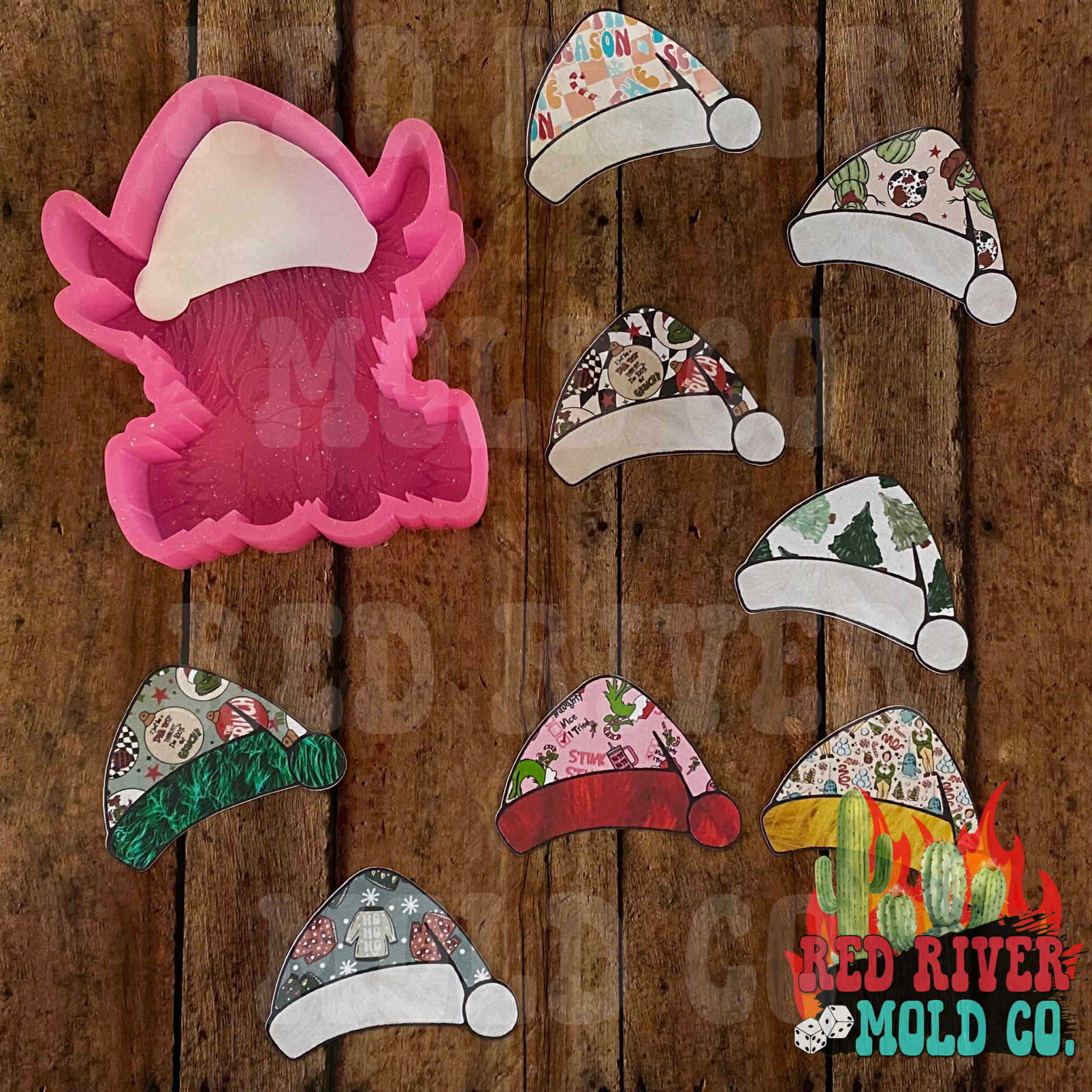 TLB Highland Santa Hat cardstock grab bag – Red River Mold Co
