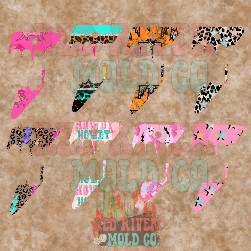 TLB Mama Lightning Bolt cardstock grab bag – Red River Mold Co